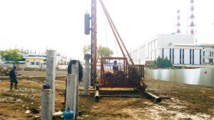 Pemancangan Drop Hammer